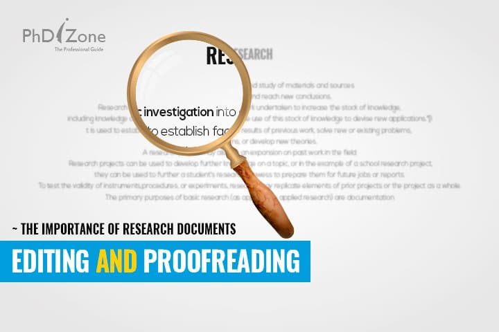 Research Documents - Editing and Proofreading Importance Research Documents - Editing and Proofreading Importance
